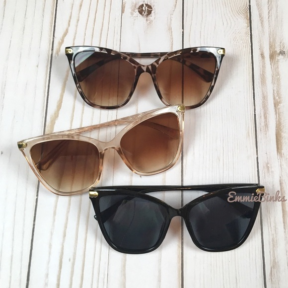 Accessories | New 3 Pair Ladies Cat Eye Sunglasses 3 Piece Package Set ...